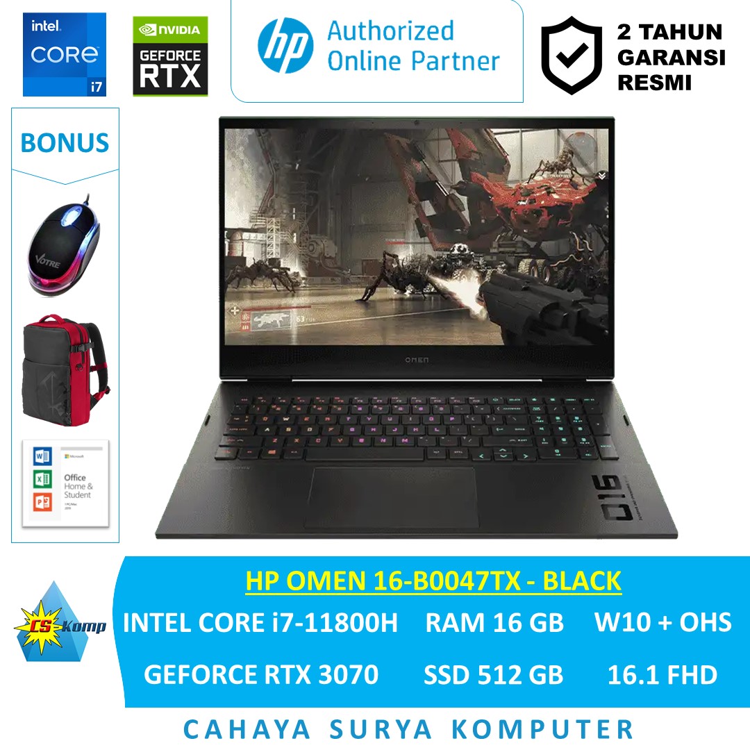 HP OMEN 16-B0047TX BLACK Intel Core i7-11800H GeForce RTX 3070 RAM 16GB ...